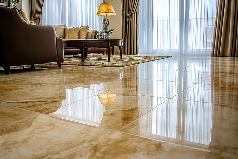 Modern Marble Tiles Design With A Glossy Finish