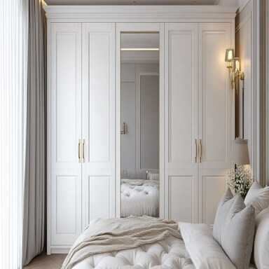2 Expansive Gold Wardrobe Design Ideas & Images