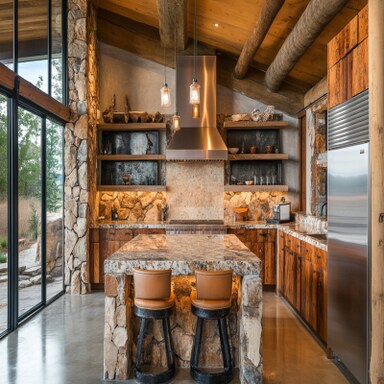 5 Open Modular Kitchen with Open Cabinet Design Ideas & Images 2025