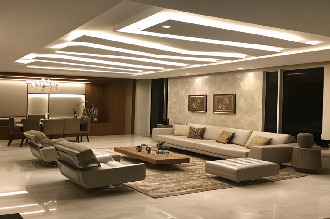 Plus-Minus Contemporary POP Rectangular False Ceiling Design With Cove ...