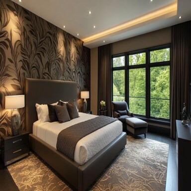 1 Medium Dark Brown Bedroom Design Ideas & Images