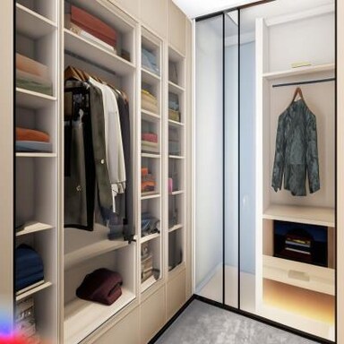 11 Cream Sliding Wardrobe Design: Cream Sliding Wardrobe Ideas