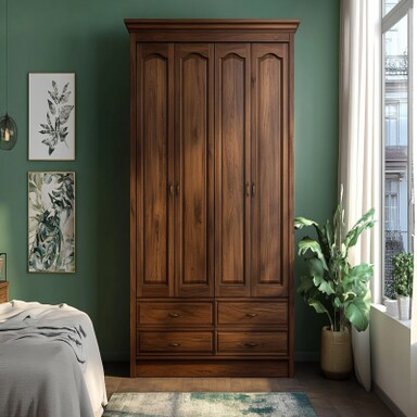 2 Traditional Wardrobe Design Ideas with Dark Hardwood Floors