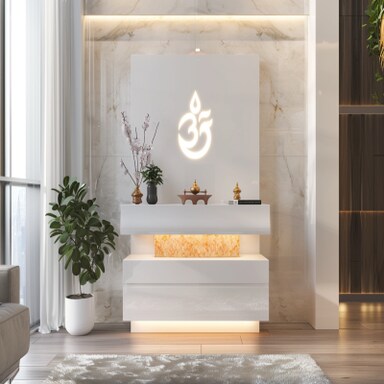 9 Contemporary Mandir Design for Home with Images in 2024