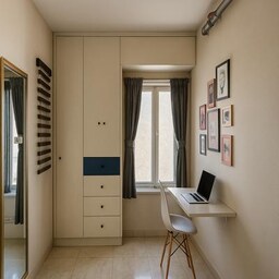 FullHeight Wardrobe with Integrated Window Unit