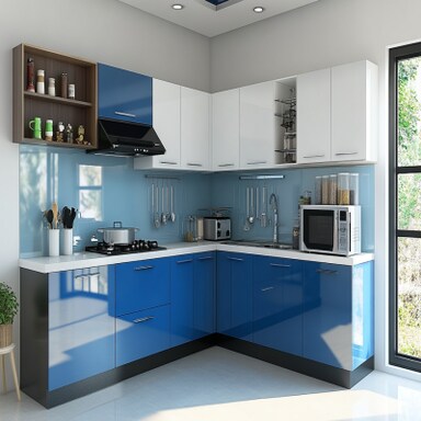 93 Glossy L-Shape Kitchen Design Ideas, Price and Images 2025
