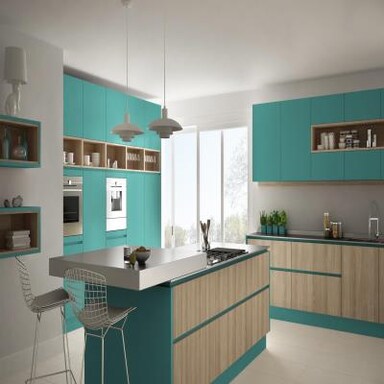 34 Blue Kitchen Interior Design Ideas & Images 2024