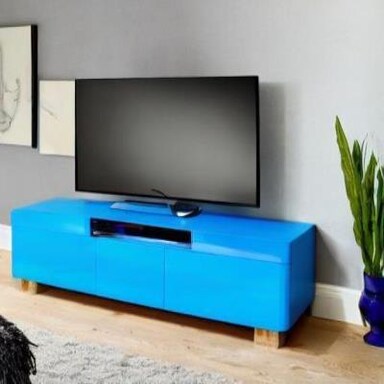 36 Blue TV Units, Cabinets, Stand Interior Design Ideas & Images 2024