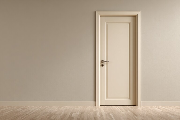 Minimal Door Design with Matte Finish for Bedrooms or Entryways