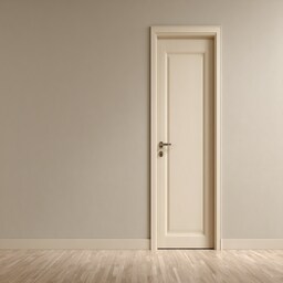 Solid Wood Traditional Panel Door Design with Matte Finish