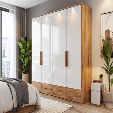 72 Glossy White Wardrobe Design Ideas in 2025