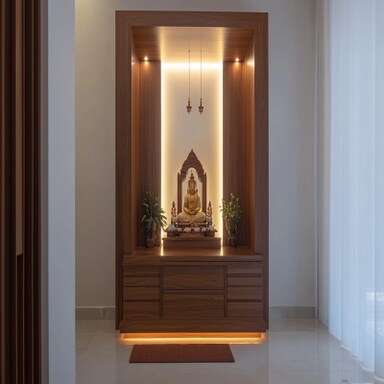 48 Modern Brown Mandir Design for Home with Images in 2026