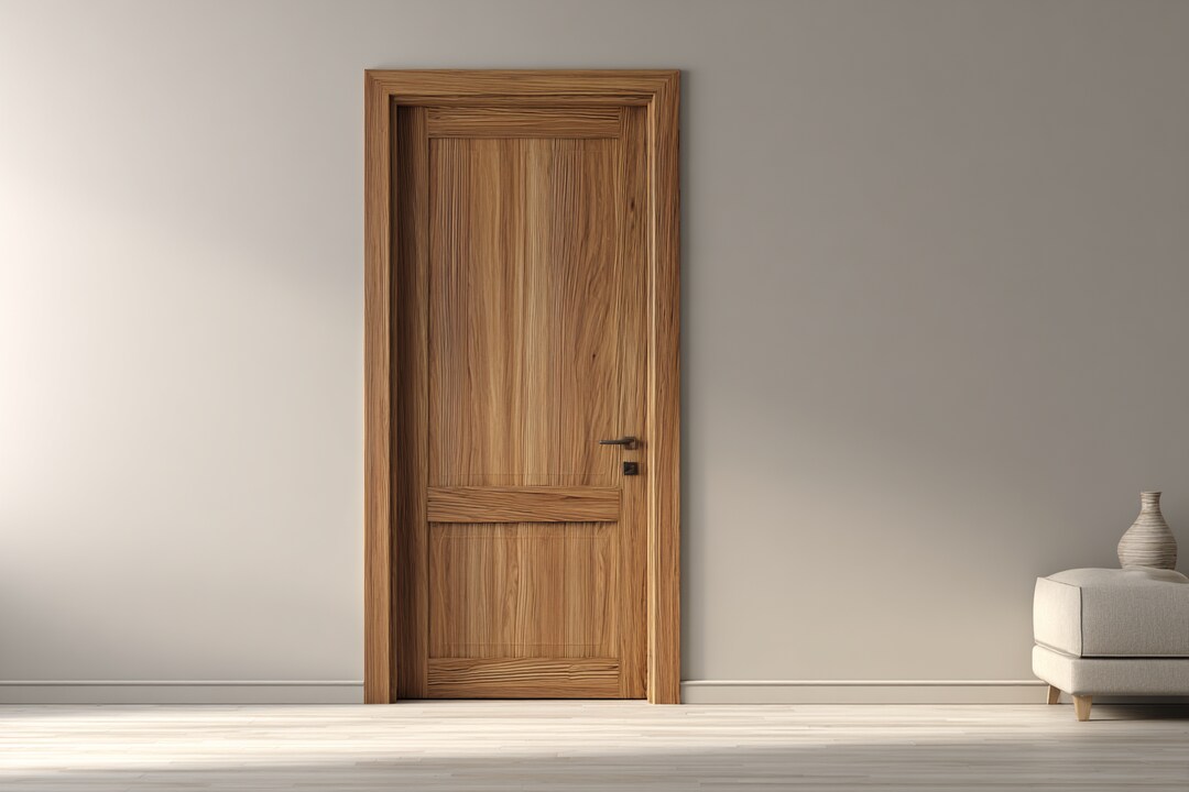Modern Single Swing Door Design in Matte Finish