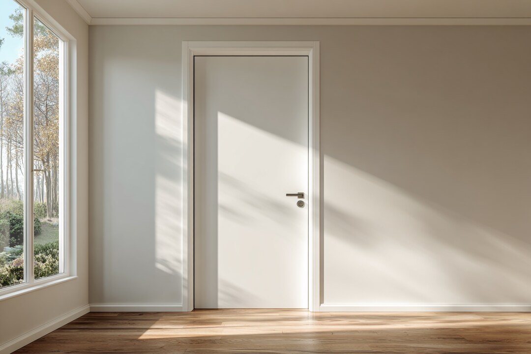 Modern Swing Single Entrance Door Design With Matte Finish