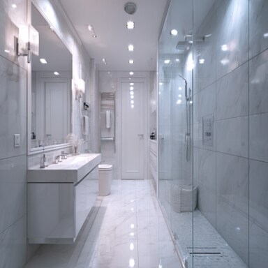 26 Modern Bathroom Design Ideas with White Walls