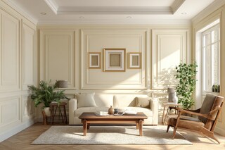 Traditional Wall Moulding Wall Design for Living Rooms